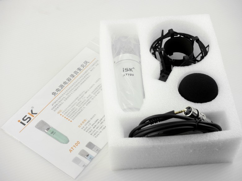 經濟實用入門好選擇~全新ISK AT100 5V小震膜電容式麥克風 - 音樂達人專業賣場